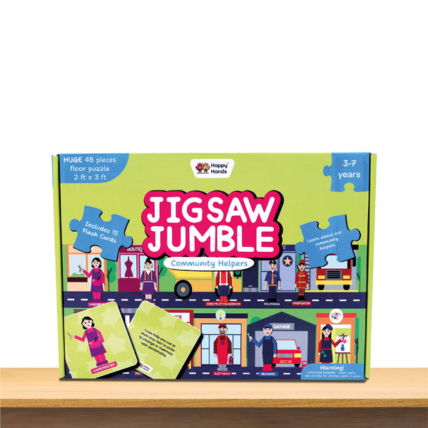 Jigsaw Jumble : Community Helpers | Jumbo Floor Puzzle – Happy Hands